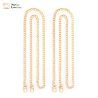 China Gold Chain Bag Strap 120cm Shoulder Crossbody Metal Chain with Lobster Clasps for DIY Handbag Purse for sale