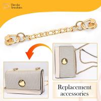China Gold Chain Bag Strap 120cm Shoulder Crossbody Metal Chain with Lobster Clasps for DIY Handbag Purse for sale
