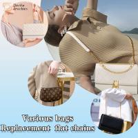 China Diy Bag Handbag Purse Replacement Flat Metal Chain Strap With Buckle for sale