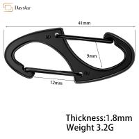 China OEM ODM Spring Snap Hooks S Shaped Carabiner For Camping Fishing for sale