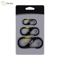 China Zinc Alloy Dual Gate Snap Hook Keychain 8 Shaped Carabiner Clip 5 Sizes 5lb to 100lb for sale