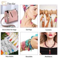 China Suede Leather Tassel Fringe Pendants with Metal Caps for DIY Jewelry Bag Crafts 2 Colors for sale
