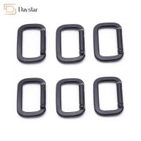 China Custom Metal Carabiner Keychain Clip , Rectangle Hook Metal Accessories for sale