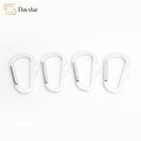 China D Shape Metal Carabiner Clip Heavy Duty Keychain Hiking Snap Buckle 50mm for sale