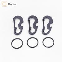 China Metal Bottle Opener Carabiner Keychain Spring Hook D Shaped Hiking Buckle 50mm for sale
