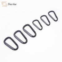 China Hiking Accessories Heavy Duty Carabiner Spring Snap Hook , Keychain D Shape Buckle for sale