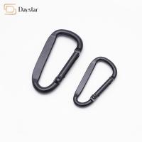 China Hiking Accessories Heavy Duty Carabiner Spring Snap Hook , Keychain D Shape Buckle for sale