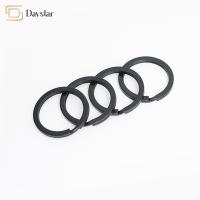 China Heavy Duty Metal Key Rings Flat Round Split Key Chains 25mm 304 Stainless Steel for sale