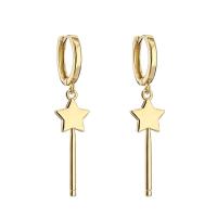 China CZ Gold Crystal Hoop Earrings for sale