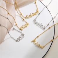 China Synthetic CZ Women Fashion Pendant Initial Necklace Classic OEM Custom 18 Inch for sale