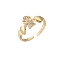 China DAYSTAR Adjustable Gold Wedding Rings ODM Plated 24K Gold Diamond Ring for sale