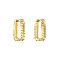 China 24K Chunky Gold Plated Hoop Earrings for sale
