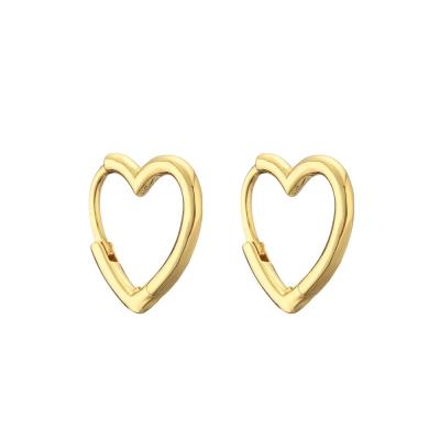 China 18k Gold Plated Stainless Steel Hoop Earrings Round Fashion Jewelry for Women Men for sale