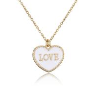 China 14K Heart Letter Pendant Necklace for sale