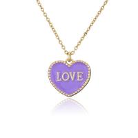 China 14K Heart Letter Pendant Necklace for sale