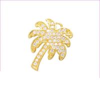 China Gold Plated Coconut Tree Pendant DIY Jewelry Charms for Bracelets Necklaces for sale