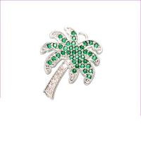 China Gold Plated Coconut Tree Pendant DIY Jewelry Charms for Bracelets Necklaces for sale