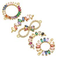 China Gold Plated DIY Crystal Bracelet Necklace Connector Charm Findings for Jewelry Making ODM for sale