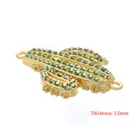 China Gold Plated Cactus Charm Connector for DIY Bracelet Necklace Jewelry Making 20mm for sale