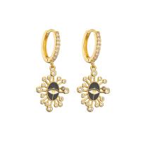 China Bohemian Turkish Evil Eye Earrings for sale