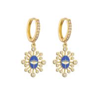 China Bohemian Turkish Evil Eye Earrings for sale