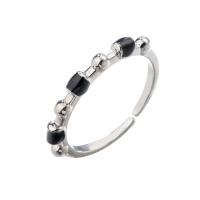 China 925 Sterling Silver Enamel Ring Open Adjustable Women Girls Jewelry Size 6-10 for sale