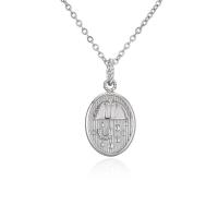 China ODM Sterling 925 Silver Pendant Custom Pattern Crystal Necklace for sale