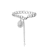 China 925 Sterling Silver Chain Bracelet with Crystal Pendant Customizable Jewelry OEM for sale