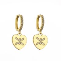 China Custom Rhinestone Hoop Earrings Gold Plated Stud Pendant Earrings for sale