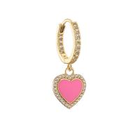China Women Rhinestone Hoop Earrings Smiley Face Gold Plated 5cm Jewelry for sale