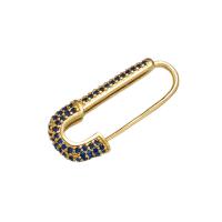 China U Shaped Rhinestone Hoop Earrings Earrings Stud Paper Clip OEM ODM for sale