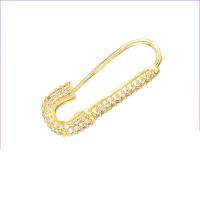 China U Shaped Rhinestone Hoop Earrings Earrings Stud Paper Clip OEM ODM for sale