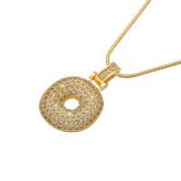 China Gold Plated Crystal CZ Letter Pendant Necklace 26 Initial Hip Hop Charms Pendants for sale