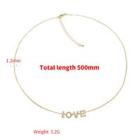 China Gold Plated Letter Pendant Necklace LOVE 925 Sterling Silver Initial Charm Jewelry for sale