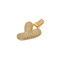 China 18K Gold Plated Alphabet Pendant Micro Pave CZ Hip Hop Charm 26 Letter A-Z for Jewelry Making for sale