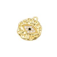 China Plating 18K Gold Pendant Zircon Evil Eye Hand Charm OEM for sale