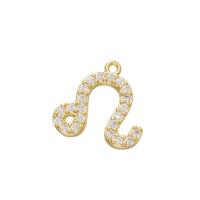 China Micro Pave 18K Gold Pendant Diamond CZ Gold Constellation Pendant for sale