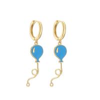 China Gold Plated Enamel Balloon Pendant Necklace Ring Earring Set 18K Jewelry Set for sale