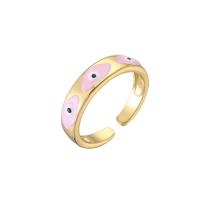 China Enamel Evil Eye Ring Gold Plated for sale