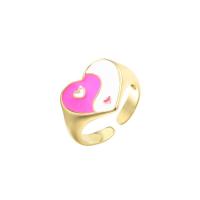China Gold Plated Yin Yang Ring Adjustable Dripping Oil Women Silver Ring OEM for sale