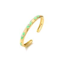 China Unisex Vintage Evil Eye Ring Adjustable Enamel Gold Plated Brass Ring for sale