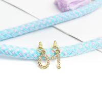 China Gold Plated Number Animals Charm Pendant for Necklace Crossbody Phone Case 2cm for sale