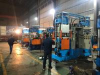 China Compression Molding Hydraulic Press with Top&Bottom Core Lifters for sale