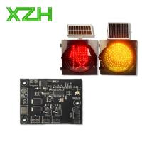 China Polycarbonate LED Solar Traffic Yellow Flashing Light pcb pcba for sale