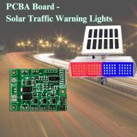 China Polycarbonate LED Solar Traffic Yellow Flashing Light pcb pcba for sale
