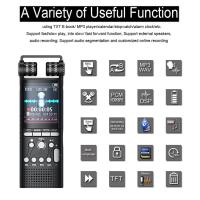 China Professional 8GB 1536kbps Multi-function USB LCD Digital Voice Recorder Support MP3 Player Dictaphone for sale