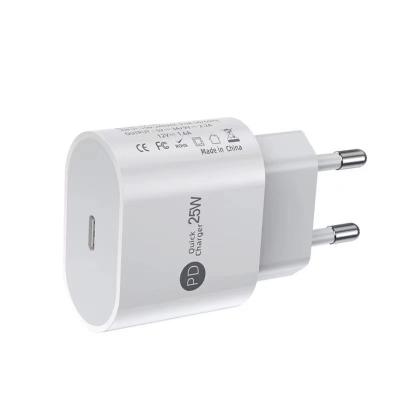 China 25W Power PD Multi Type C Phone Head Fast Charger Cable Type c USB Wall Plug for Samsung Mobile Phone iPhone iPad for sale