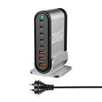 China Original Factory 200W Quick Charge Gan Charger Univasal Chargers USB Travel Adapter Plug Type-C PD Wall Charger for sale