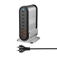 China High-Power Universal Type-C USB Adapter Quick Charge Station 300W Aluminium Alloy Wall Charger Mobile Phones Tablets for sale