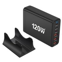 China GaN 155W USB C Charging Station with Phone Fast Charger 6 Ports Type-C Power Adapter for Laptop Tablet iPad iPhone Samsung for sale